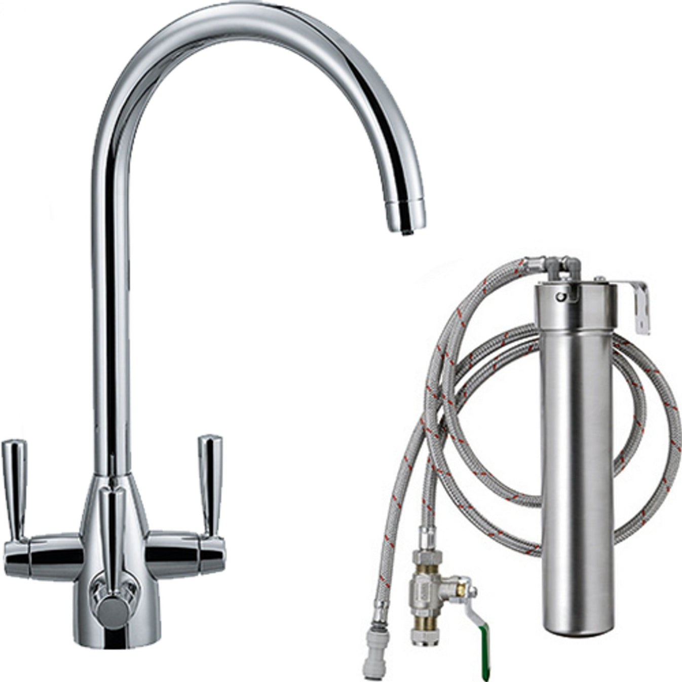 Franke FilterFlow Doric Chrome Tap | Triple Lever Filter Kitchen Tap ...