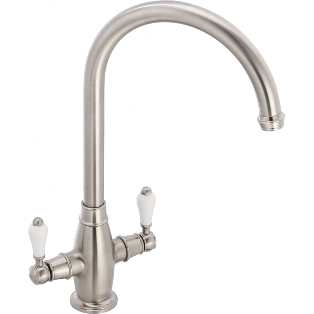 Franke Gloriana Classic Twin Lever J-Spout Decor Steel Kitchen Tap 115. ...