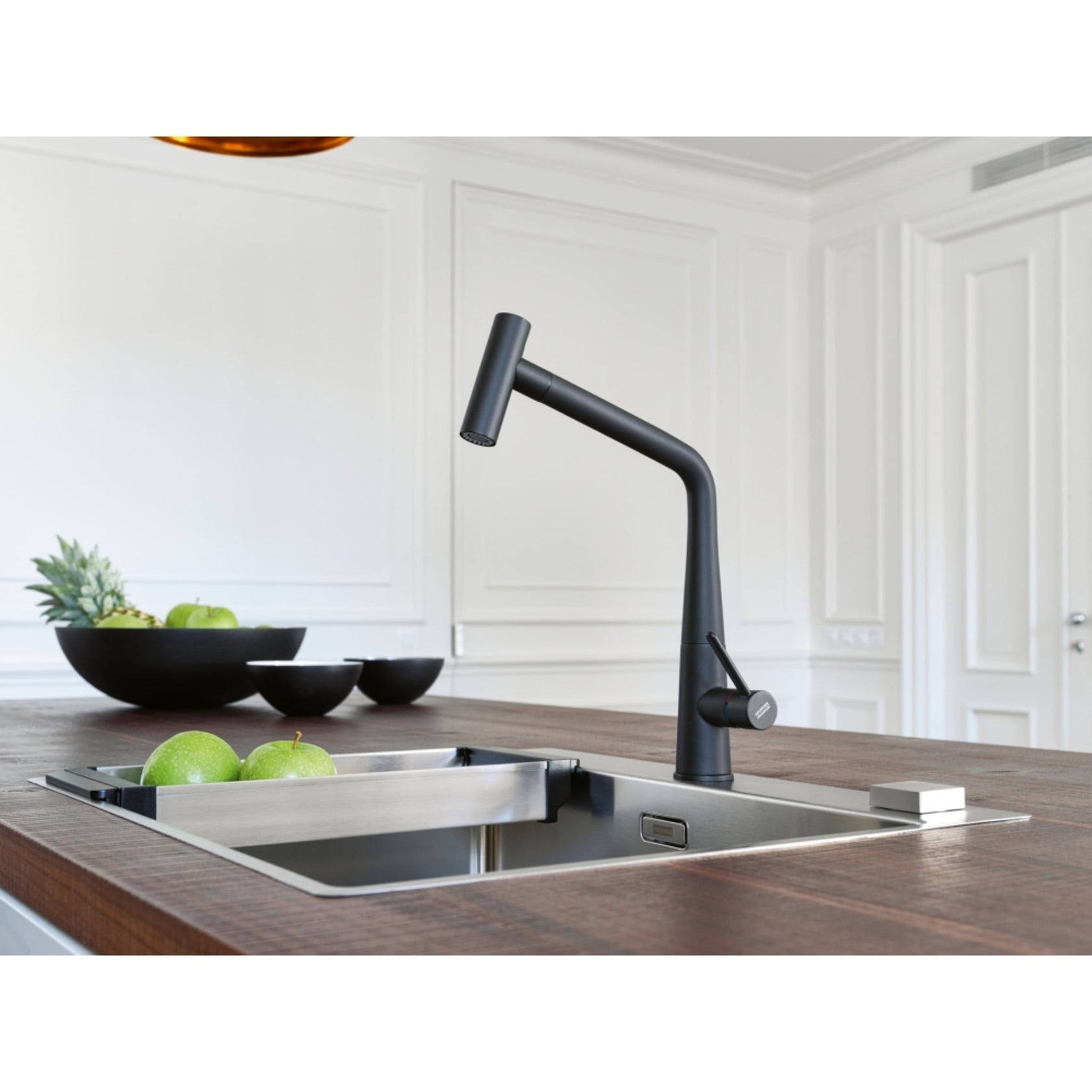 Franke Icon Pull Out Jet Shower Matt Black Kitchen Tap – The Tap Specialist